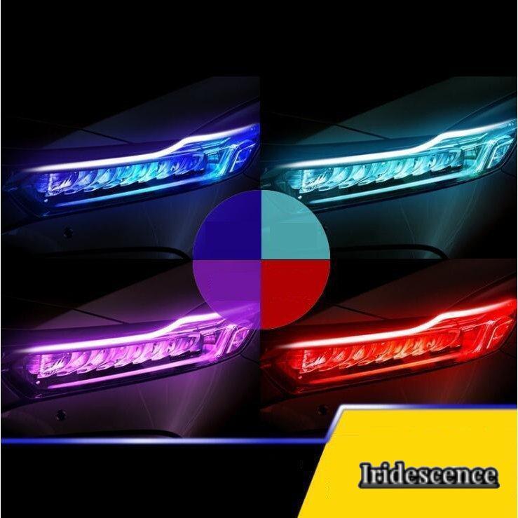 LEDヘッドライト 車用 LEDヘッドランプ デイライト ウインカー シリコンチューブ ライト ツインカラー 2色変換 均一発光 柔軟性 超耐久 長寿命 2本セット : アイリスの弓 - 通販 ...