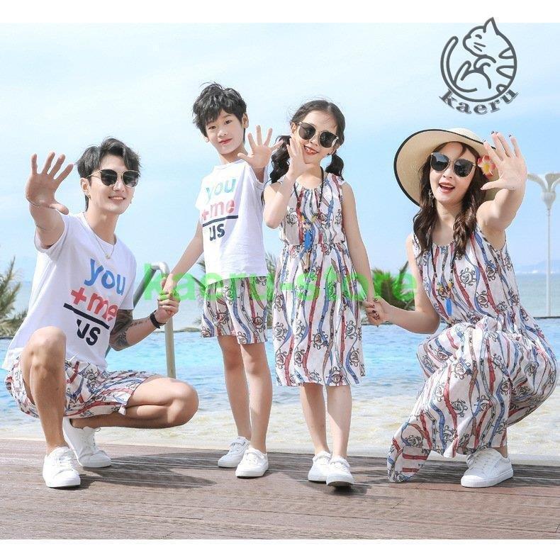 親子ペアルック ベビー 親子お揃い Tシャツ+パンツ ワンピース チュールスカートベビーロンパース パパ ママベビー おそろい 親子コーデ 家族 大きいサイズ :sf-0605-A965 ...