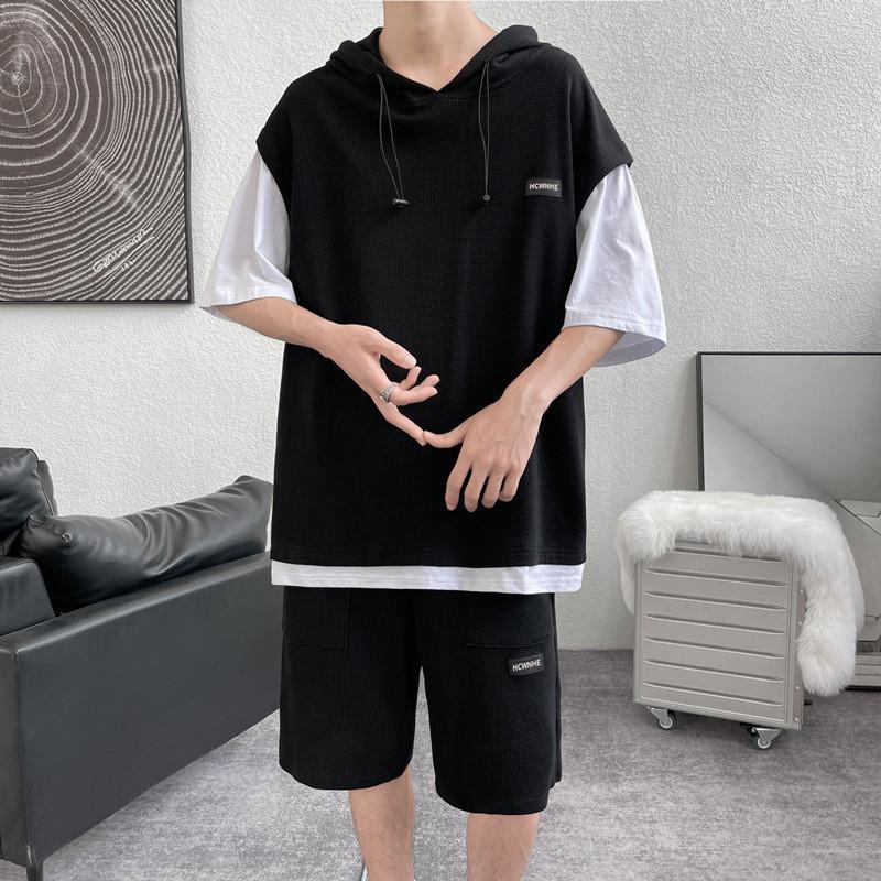 セットアップ メンズ 夏 半袖 ジャージ 上下セット ショットパンツ サマー 薄手 部屋着 接触冷感 ひんやり ゆったり トップス Tシャツ :sf-0605-B141:アイリスの弓 - 通販 ...