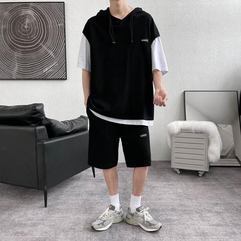 セットアップ メンズ 夏 半袖 ジャージ 上下セット ショットパンツ サマー 薄手 部屋着 接触冷感 ひんやり ゆったり トップス Tシャツ :sf-0605-B141:アイリスの弓 - 通販 ...