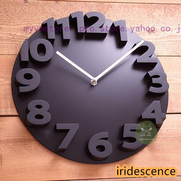 時計 壁掛け インテリア おしゃれ 壁 フック 無地 シンプル ファッション ウォールクロック リビング クォーツ時計 赤 黒 白 大人用 : アイリスの弓 - 通販 - Yahoo!ショッピング