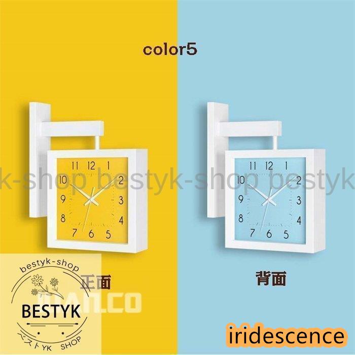 壁掛け時計 掛け時計 四角型 両面タイプ クロック 新生活応援 インテリア 木製 ガラス 壁掛け モダン 北欧 新築祝い ギフト 電池 静音 8/10/12/14/16inch :sf ...