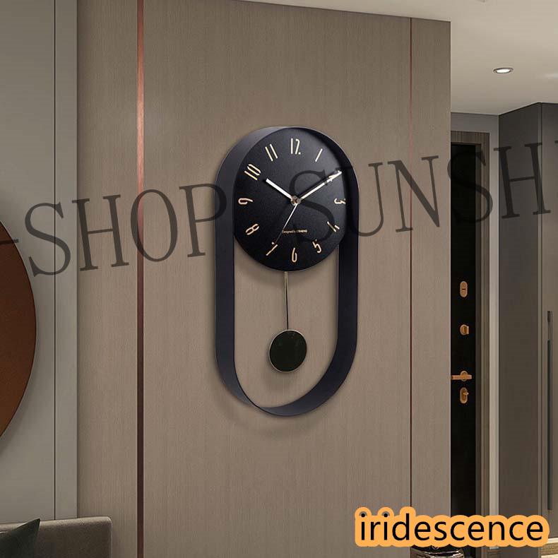 壁 掛け時計 おしゃれ 振り子時計 クロック 金属製 新生活応援 アクリル インテリア 時計 16inch モダン 北欧 新築祝い ギフト 電池 静音 : アイリスの弓 - 通販 ...