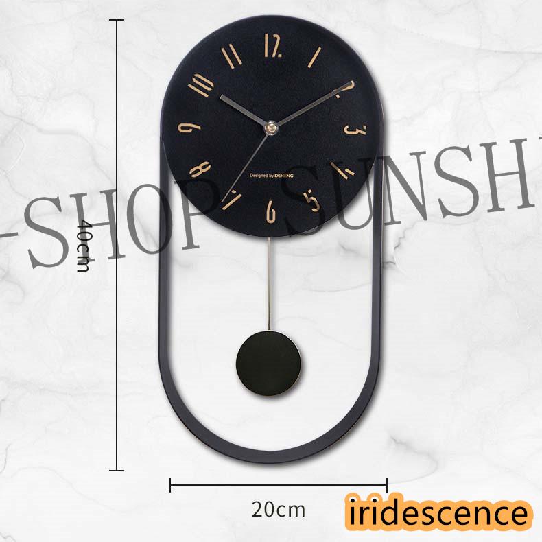壁 掛け時計 おしゃれ 振り子時計 クロック 金属製 新生活応援 アクリル インテリア 時計 16inch モダン 北欧 新築祝い ギフト 電池 静音 : アイリスの弓 - 通販 ...