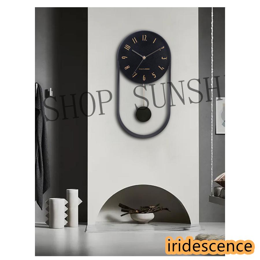壁 掛け時計 おしゃれ 振り子時計 クロック 金属製 新生活応援 アクリル インテリア 時計 16inch モダン 北欧 新築祝い ギフト 電池 静音 :sf-0804-sz48:アイリスの弓 ...
