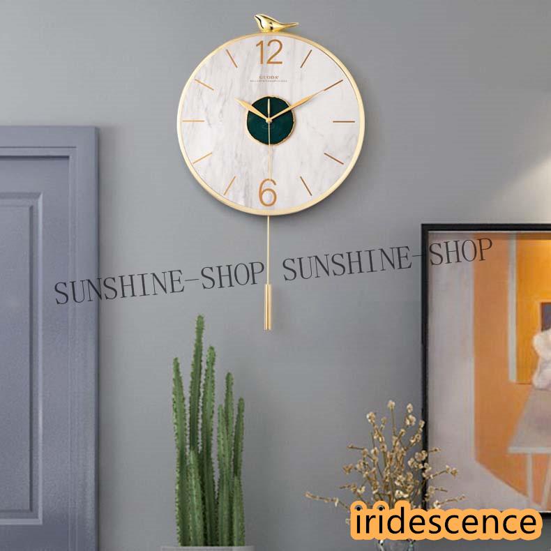 振り子時計 壁掛け時計 おしゃれ クロック 金属製 デザイン 新生活応援 天然石 インテリア デザイン 大きめ 静音 新築祝い ギフト 電池 :sf-0804-sz49:アイリスの弓 - 通販 ...