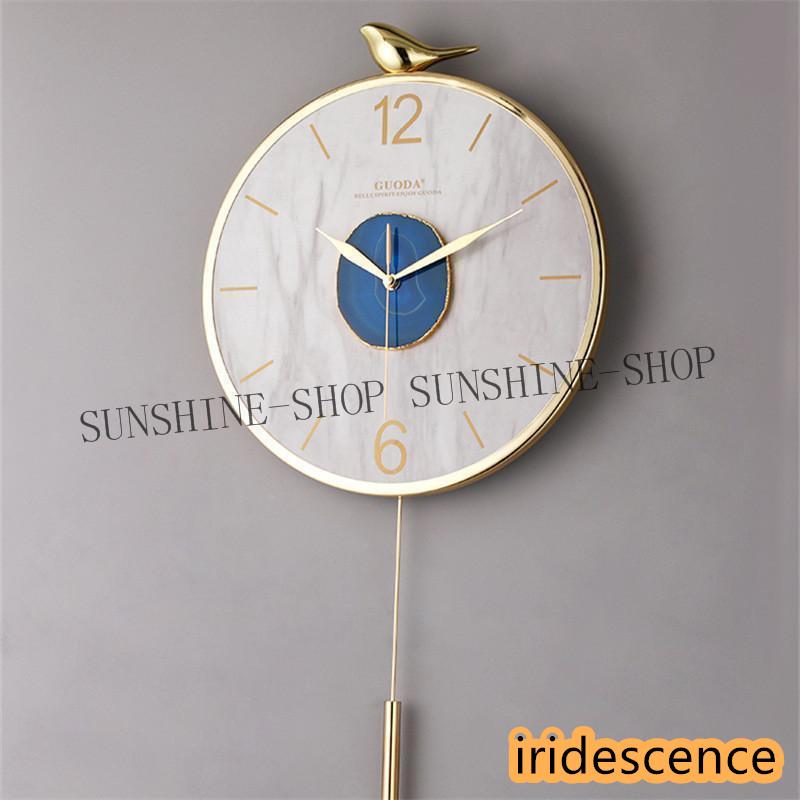 振り子時計 壁掛け時計 おしゃれ クロック 金属製 デザイン 新生活応援 天然石 インテリア デザイン 大きめ 静音 新築祝い ギフト 電池 :sf-0804-sz49:アイリスの弓 - 通販 ...