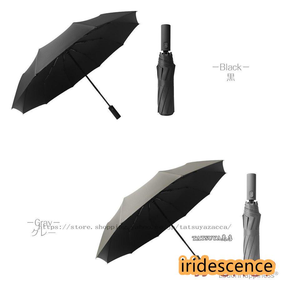 折り畳み傘 10本骨 自動開閉 ワンタッチ 晴雨兼用 撥水 UVカット 選べる 6色 傘 かさ 女性用 男性用 : アイリスの弓 - 通販 - Yahoo!ショッピング