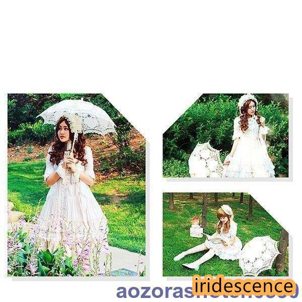 日傘 レース 遮光 UVカット 長傘 レディース ホワイト 白 かわいい コンパクト おしゃれ 上品 エレガント 48cm :sf-0804-ys-A573:アイリスの弓 - 通販 ...