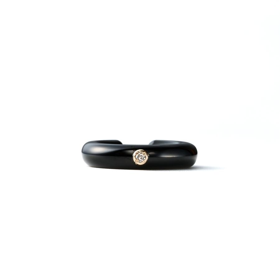 【Garden】 Innate Black agate Earcuff : icf-011 : Irise coffret Yahoo!ショップ - 通販 - Yahoo!ショッピング
