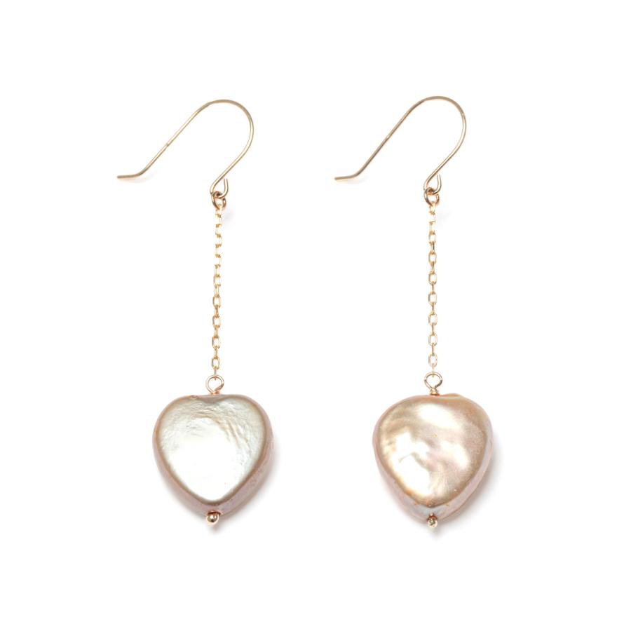 [BASIC] Heart Pearl Pierced earrings : ie-027 : Irise coffret Yahoo!ショップ - 通販 - Yahoo!ショッピング