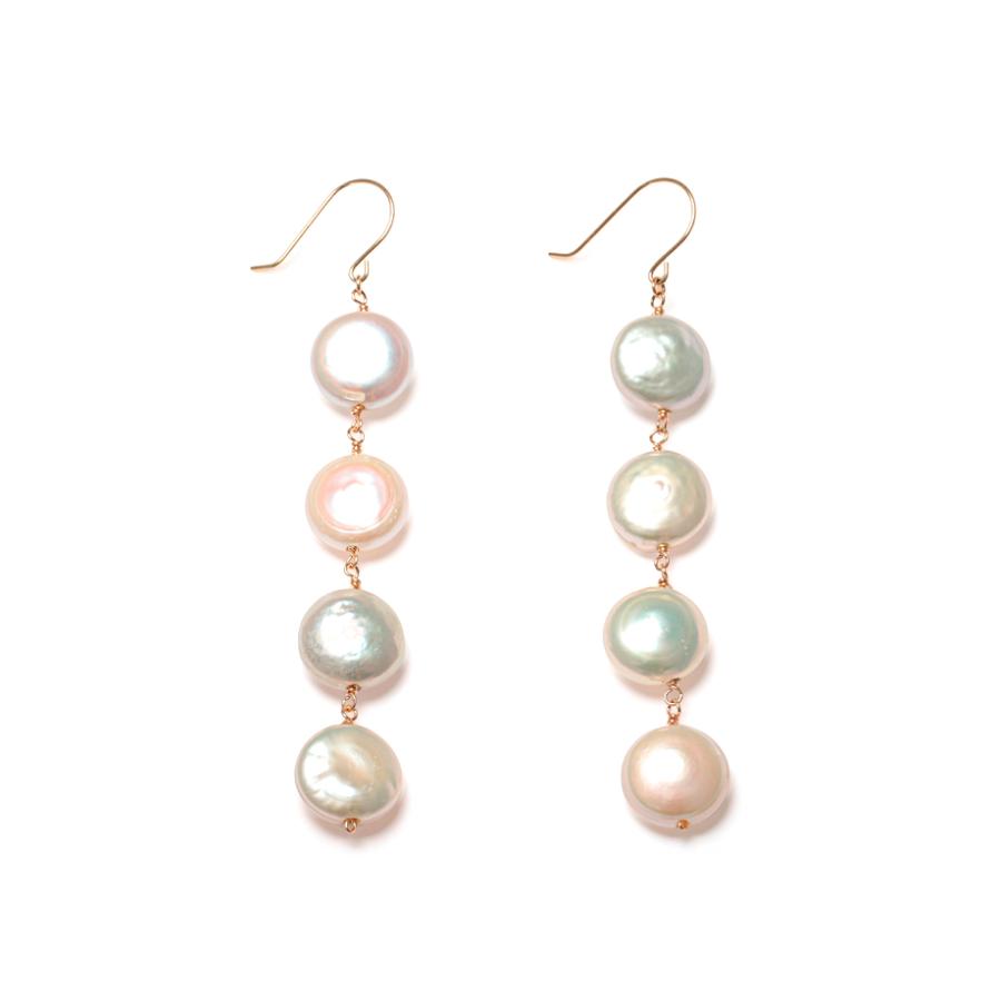 [BASIC] Coin Pearl Pierced earrings : ie-035 : Irise coffret Yahoo!ショップ - 通販 - Yahoo!ショッピング