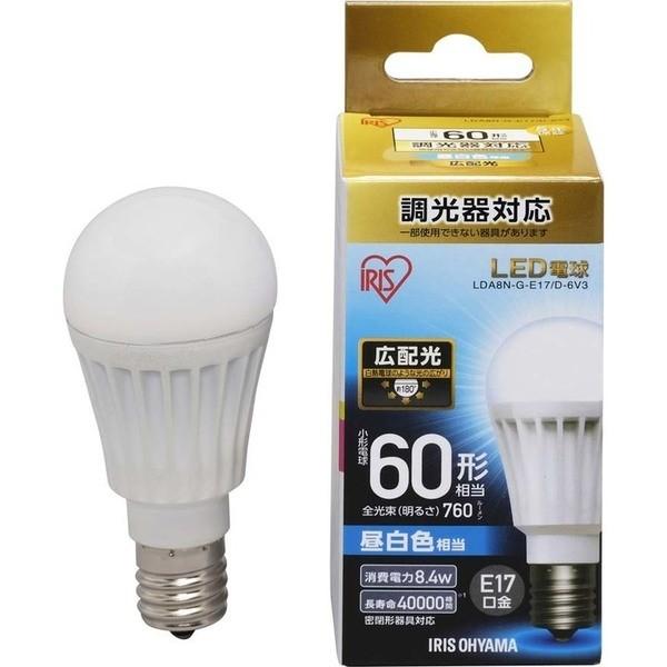 led電球 電球 E17 広配光 60W形相当 4個セット LDA8N-G-E17/D-6V3 LDA9L-G-E17/D-6V3 アイリスオーヤマ 安心延長保証対象 : 1902065f ...