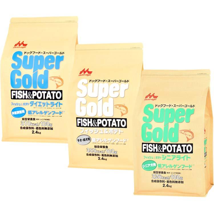 \最大P18.5％／ドッグフード 犬 ペットフード フィッシュ ポテト 2.4kg スーパーゴールド ドライ 成犬 子犬 ダイエット シニア 森乳 : アイリスプラザ Yahoo!店 - 通販 ...