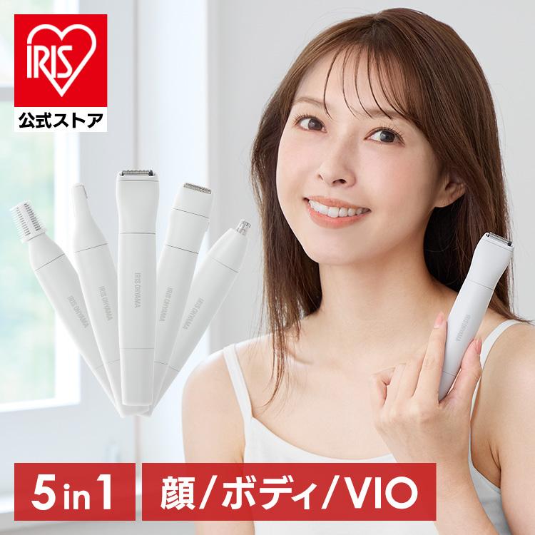 IRIS OHYAMA シェーバー ボディシェーバー フェイスシェーバー vio 鼻毛カッター 眉毛 防水 レディース カミソリ IRISOHYAMA マルチレディースシェーバー IMLS ...