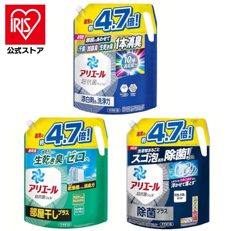 アリエール 洗濯洗剤 洗剤 詰め替え 1810g 1910g 4個セット 液体洗剤 アリエールジェル つめかえ用 超ウルトラジャンボサイズ 1.81kg/1.91kg P＆G : アイリス ...