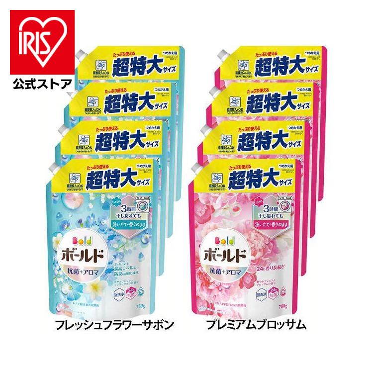P&G 洗濯洗剤 ボールド 詰め替え 4個セット 洗剤 Bold ボールドジェル つめかえ用 超特大サイズ 780g 消臭 抗菌 防臭 P＆G : アイリスプラザ Yahoo!店 - 通販 ...
