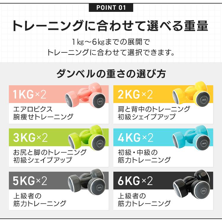 ダンベル セット 2個セット ダンベルセット 6kg ブラック TKS42HM002-6KG : アイリスプラザ Yahoo!店 - 通販 - Yahoo!ショッピング