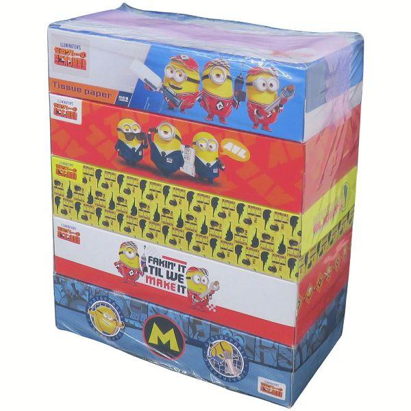 ティッシュペーパー 可愛い キャラクター ボックスティシュ 150W 5P ミニオン企画 112042 : アイリスプラザ Yahoo!店 - 通販 - Yahoo!ショッピング