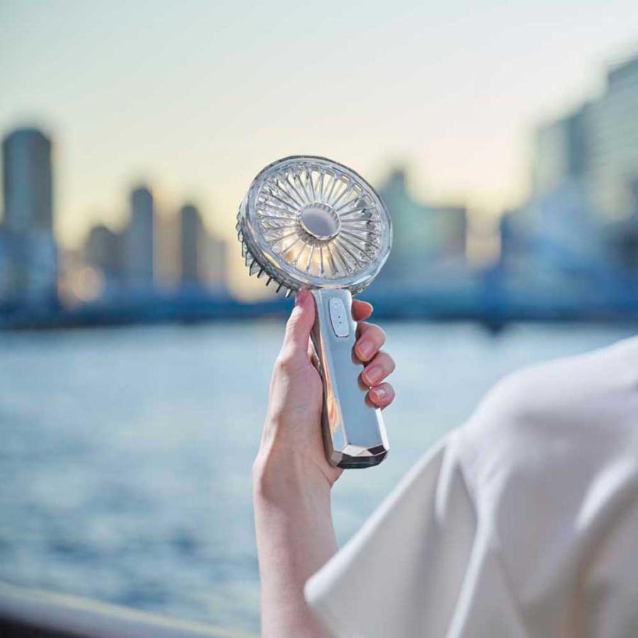 Toffy ハンディファン トフィー LED FN19 USB充電 風量調節 ポータブル 携帯扇風機 小型扇風機 シルバー ピンクゴールド トフィ かわいい おしゃれ : アイリスプラザ ...