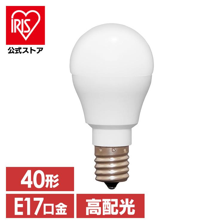 IRIS OHYAMA led電球 電球 E17 40W形相当 広配光 照明 LED LDA4N-G-E17-4T8 LDA4L-G-E17-4T8 昼白色 電球色 アイリスオーヤマ 安心延長 ...