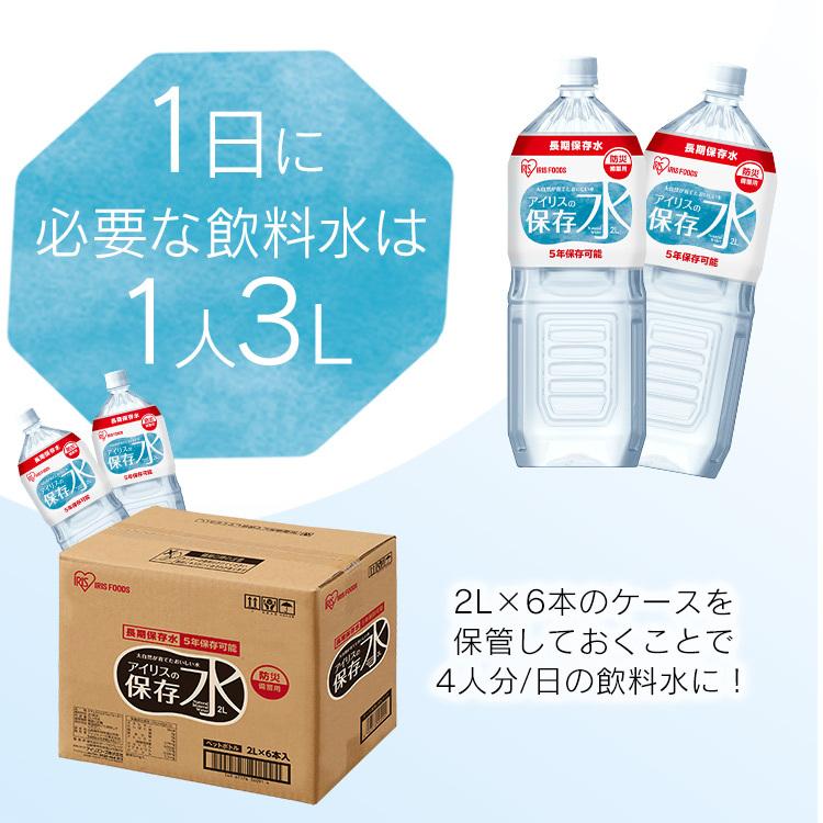 IRIS OHYAMA 水 保存水 5年 2L×6本 アイリスオーヤマ 備蓄用 長期保存 避難用品 防災 災害 アイリスの保存水 : アイリスプラザ Yahoo!店 - 通販 - Yahoo ...