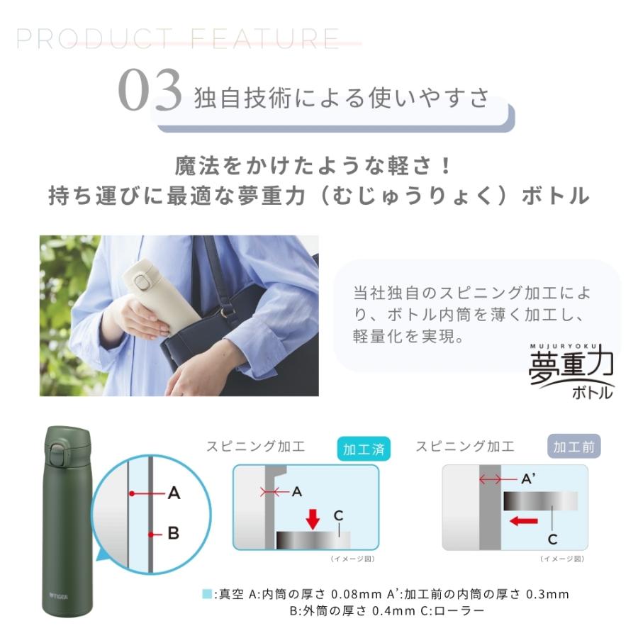 タイガー魔法瓶 タイガー 水筒 食洗機対応 マグ 真空断熱ボトル 500ml MKR-W050 保温 保冷 パッキン一体型 ワンプッシュ スポーツドリンク : 彩り空間 - 通販 ...