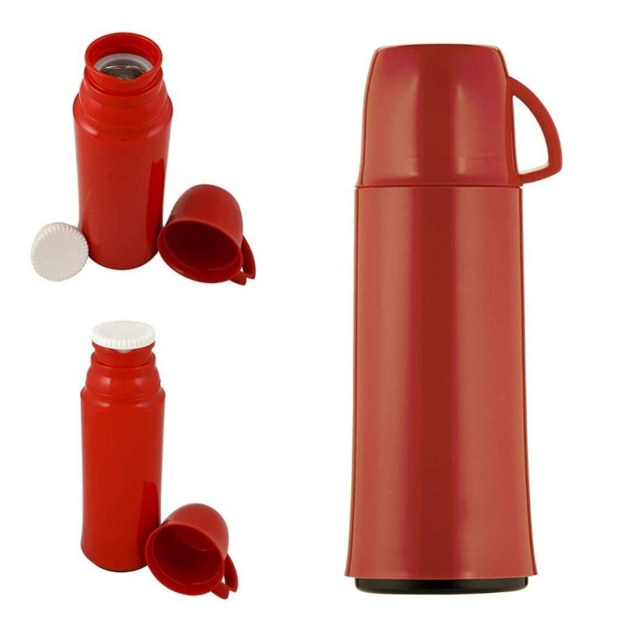 ヘリオス 魔法瓶 水筒 500ml 5609007 エレガンス コップ付き 軽量 ポット おしゃれ レトロ 保温 ガラス ドイツ製 ...