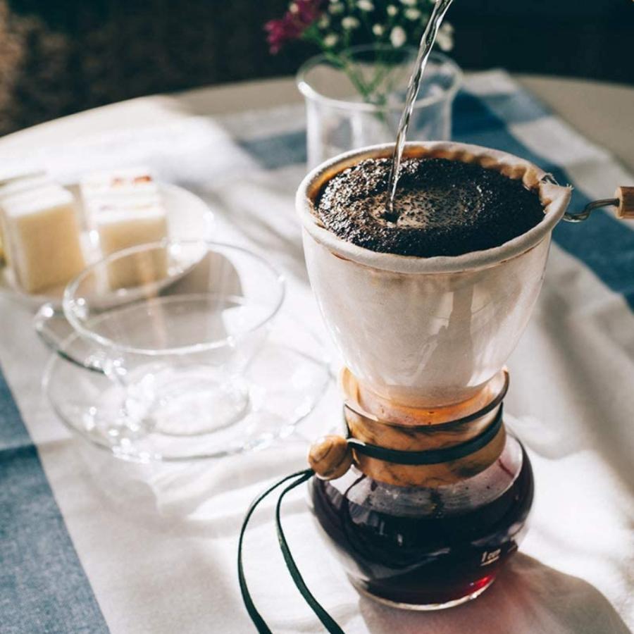 HARIO ハリオ ドリップポット ウッドネック ネルドリップ 食器洗浄機対応 熱湯 3~4人用 DPW-3 : 彩り空間 - 通販 - Yahoo!ショッピング