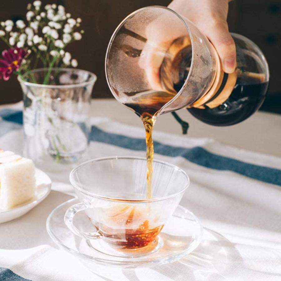 HARIO ハリオ ドリップポット ウッドネック ネルドリップ 食器洗浄機対応 熱湯 3~4人用 DPW-3 : 彩り空間 - 通販 - Yahoo!ショッピング