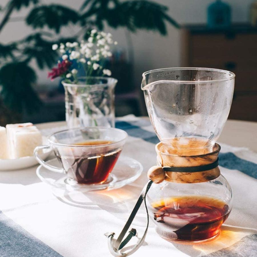 HARIO ハリオ ドリップポット ウッドネック ネルドリップ 食器洗浄機対応 熱湯 3~4人用 DPW-3 : 彩り空間 - 通販 - Yahoo!ショッピング