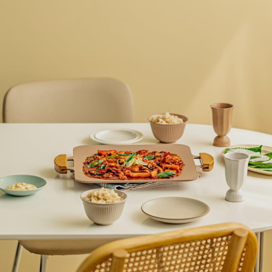 Dr.HOWS ドクターハウス グリルパンフライパン IH 直火 ガス火 Solid ソリッド キャンプ アウトドア 四角 薄型 おしゃれ 角型 韓国 かわいい 軽量 スクエア 取っ : 彩り ...