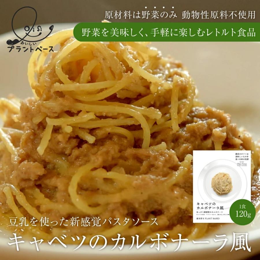 キャベツのカルボナーラ風 120g 3個 野菜 生活 化学調味料 無添加 ヴィーガン 食品 フード プラントベース グルテンフリー レトルト パスタ : 彩り屋 - 通販 - Yahoo!ショッピング