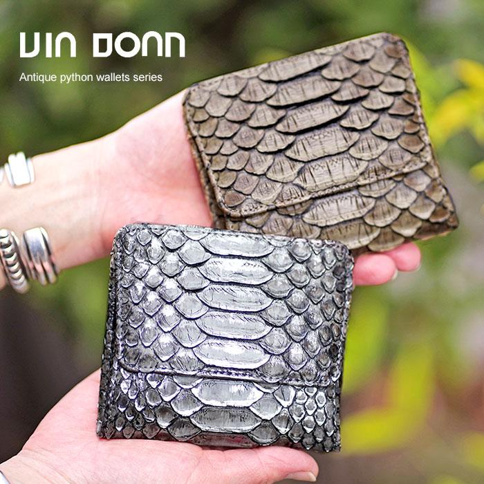 VIADOAN ヴィアドアン 財布 アンティークパイソン 小銭入れ コインケース 二つ折り財布 レディース VIA DOAN 479 60サイズ 1年保証 プレケア特典 : いろはみせ バッグ ...