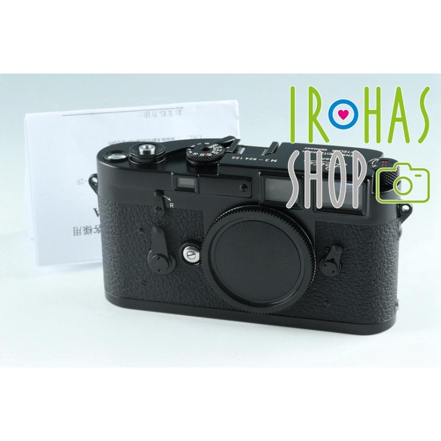 イロハスショップLeica Leitz M3 Repainted Black 35mm Rangefinder Film Camera By Kanto #33270T 新到着