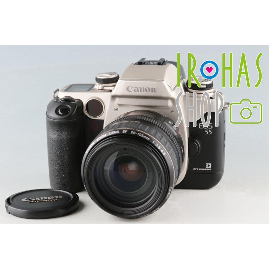 キヤノン Canon EOS 55 35mm SLR Film Camera + EF 28-105mm F/3.5-4.5 USM Lens #56303D6 : イロハスショップ - 通販 ...