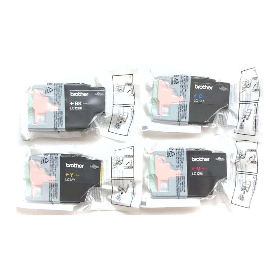 ブラザー工業 brother純正 インクカートリッジ4色パック LC12-4PK 箱なしアウトレット : IronDome ヤフー店 - 通販 - Yahoo!ショッピング
