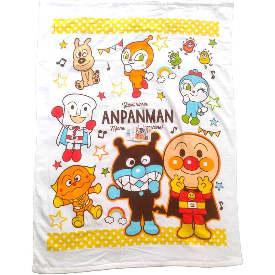 綿100% アンパンマン バイキンマン、食パンマン 約85×115cm/お昼寝ケット タオルケット スター柄イエロー : 20240322015 : 衣料のウエダ ヤフーショップ - 通販 ...