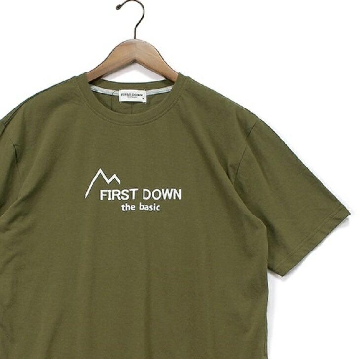 FIRST DOWN 【FIRST DOWN】 ファーストダウン Tシャツ ベーシック コットン100％ ユニセックス 定番 半袖 DOWNT シャツ ファーストダウンTシャツ : IS ...
