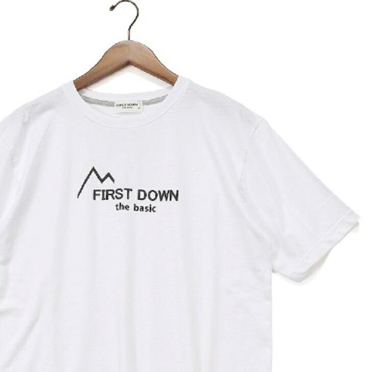 FIRST DOWN 【FIRST DOWN】 ファーストダウン Tシャツ ベーシック コットン100％ ユニセックス 定番 半袖 DOWNT シャツ ファーストダウンTシャツ : IS ...