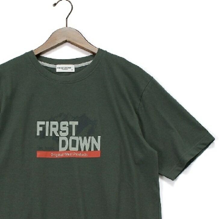 FIRST DOWN 【FIRST DOWN】 ファーストダウン Tシャツ ベーシック コットン100％ ユニセックス 定番 半袖 DOWNTシャツ ファーストダウンTシャツ : IS ...