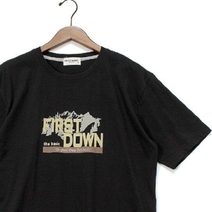 FIRST DOWN 【FIRST DOWN】 ファーストダウン Tシャツ ベーシック コットン100％ ユニセックス 定番 半袖 DOWNTシャツ ファーストダウンTシャツ : IS ...