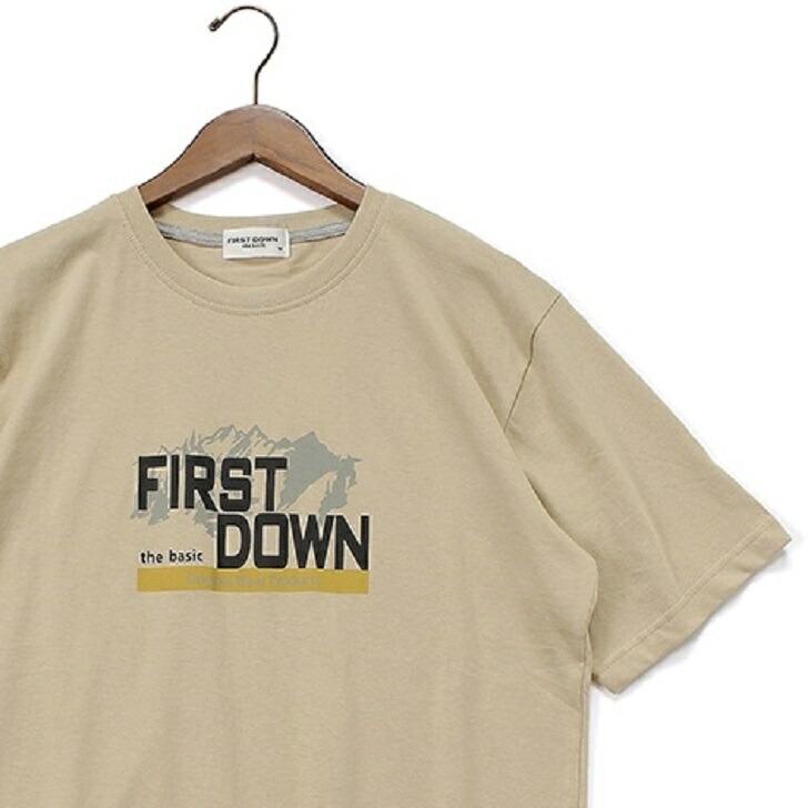 FIRST DOWN 【FIRST DOWN】 ファーストダウン Tシャツ ベーシック コットン100％ ユニセックス 定番 半袖 DOWNTシャツ ファーストダウンTシャツ : IS ...