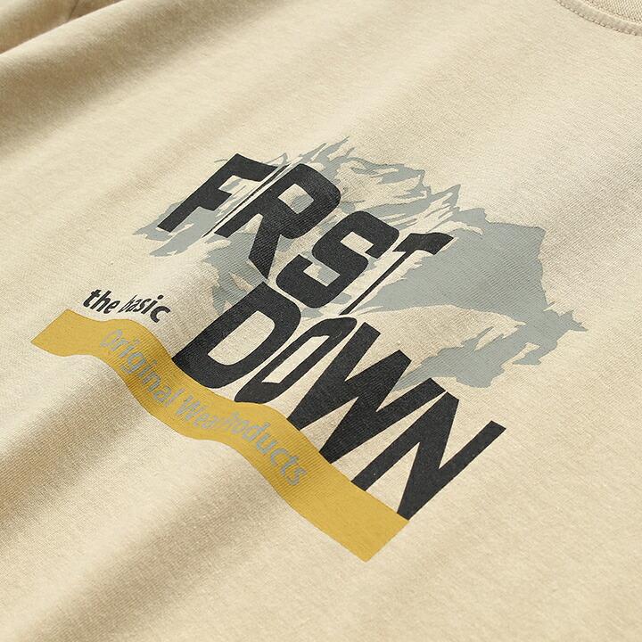 FIRST DOWN 【FIRST DOWN】 ファーストダウン Tシャツ ベーシック コットン100％ ユニセックス 定番 半袖 DOWNTシャツ ファーストダウンTシャツ : IS ...