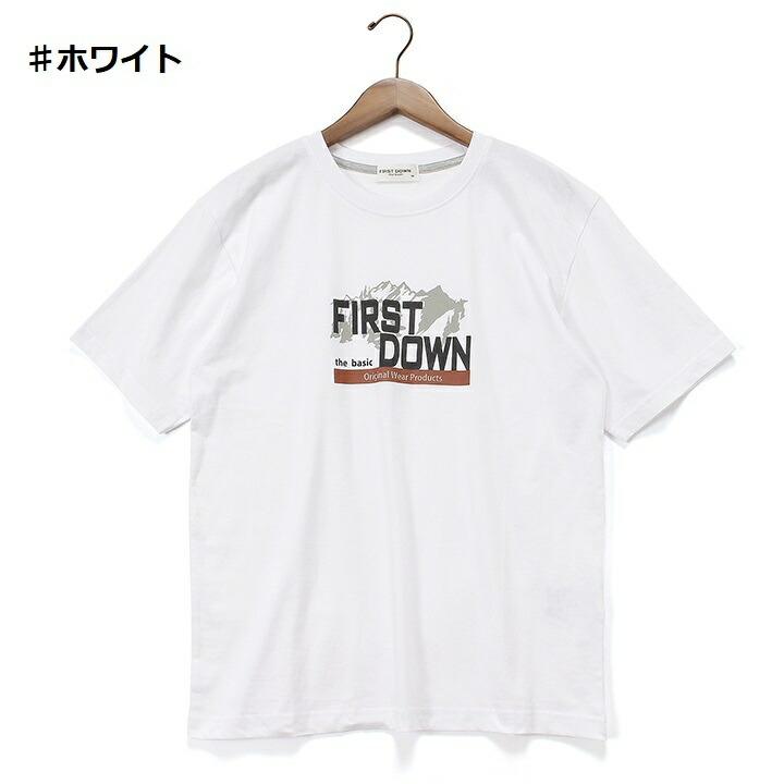 FIRST DOWN 【FIRST DOWN】 ファーストダウン Tシャツ ベーシック コットン100％ ユニセックス 定番 半袖 DOWNTシャツ ファーストダウンTシャツ : IS ...