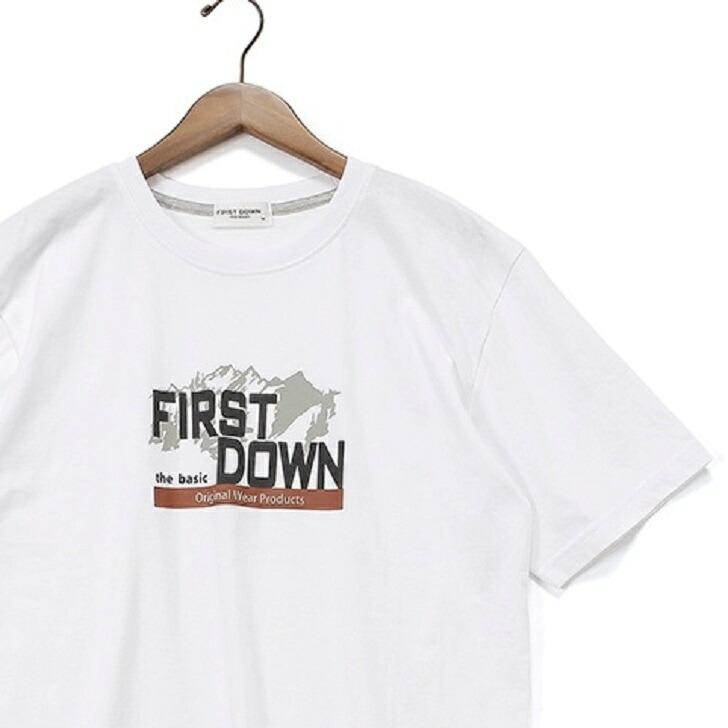 FIRST DOWN 【FIRST DOWN】 ファーストダウン Tシャツ ベーシック コットン100％ ユニセックス 定番 半袖 DOWNTシャツ ファーストダウンTシャツ : IS ...