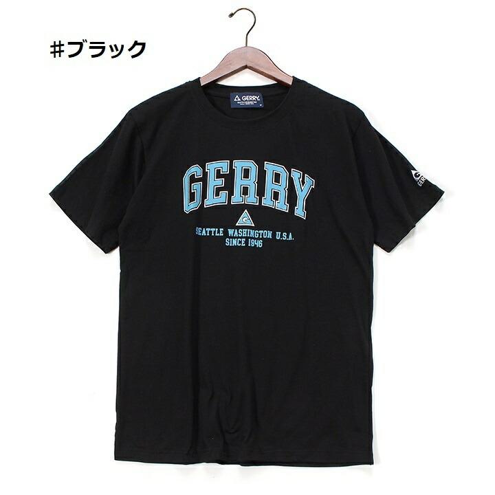 GERRY 【GERRY】 gerry ジェリー Tシャツ プリントTシャツ ロゴ刺繍 半袖 アウトドア キャンプ ストリート 綿 100 ...