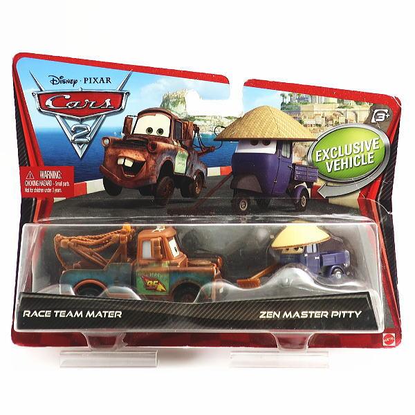 PIXAR ディズニー カーズ Cars レース・チーム・メーター＆ゼン・マスター・ピッティー Race Team Mater & Zen ...