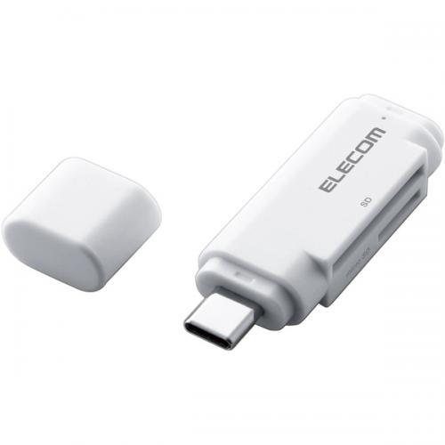 ELECOM MR3C-D011WH メモリリーダライタ/USB Type-Cコネクタ/直挿しタイプ/SD+microSD用/ホワイト : 9999-0021928 : IS-LINK ...