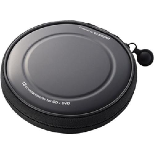 ELECOM CCD-H12BK CD/DVDケース/セミハード/ファスナー付/12枚入/ブラック : IS-LINK - 通販 - Yahoo!ショッピング